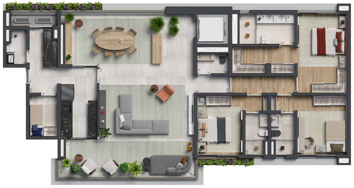 Apartamentos para comprar no Biotique Ibirapuera - Setin